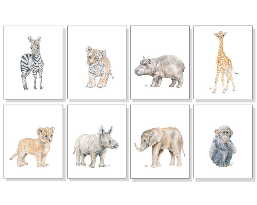Safari Animal Prints Jungle Animal Print Safari Nursery Art