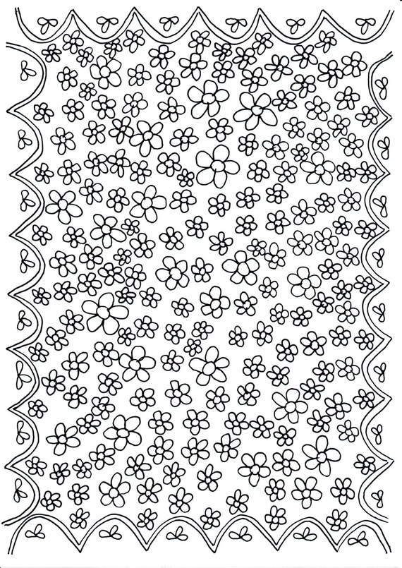 Items similar to Art therapy, coloring page, coloring sheet, pdf-file ...