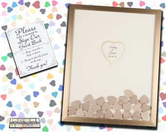 Drop in Top Stars Unique Wedding Guest Book by WeddingGuestbook