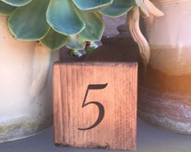 Unique table number marker related items | Etsy