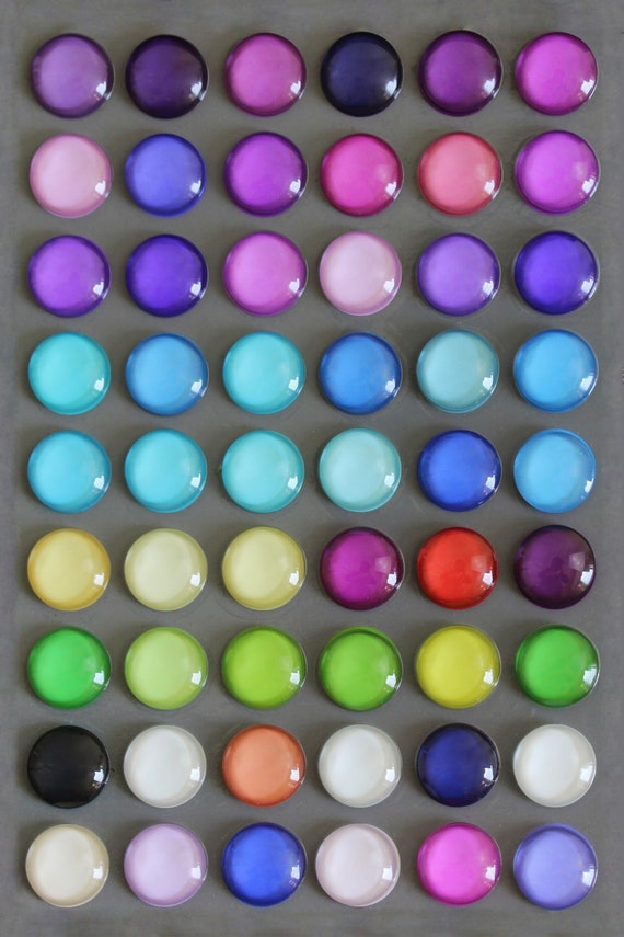 Pure colors multiple colors glass Cabochons 10mm 12 mm 14mm