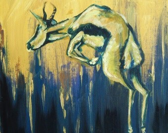 Antelope painting | Etsy