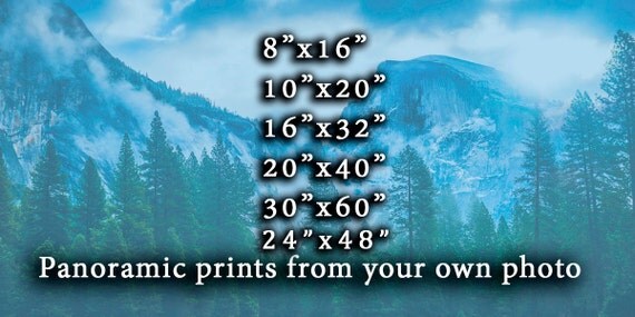 Panoramic prints from your own photo All Sizes Photo To