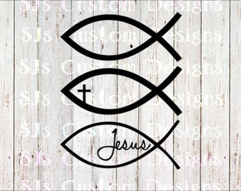 Christian fish decal | Etsy