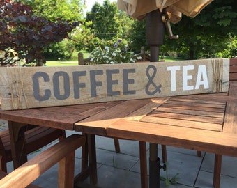 Items similar to Fresh Brewed ICED TEA Sign - Kitchen - Rustic - Retro ...