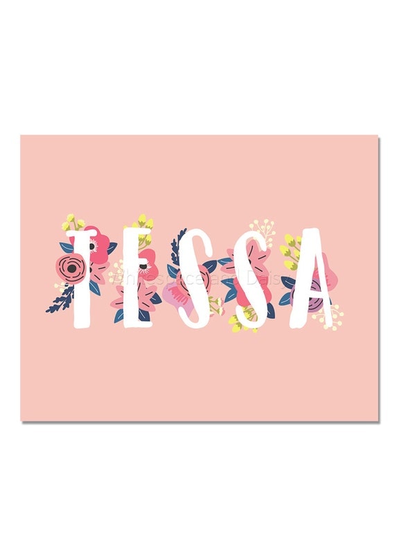 Tessa Lettering Wallpaper