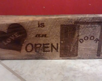 Love is an open door | Etsy