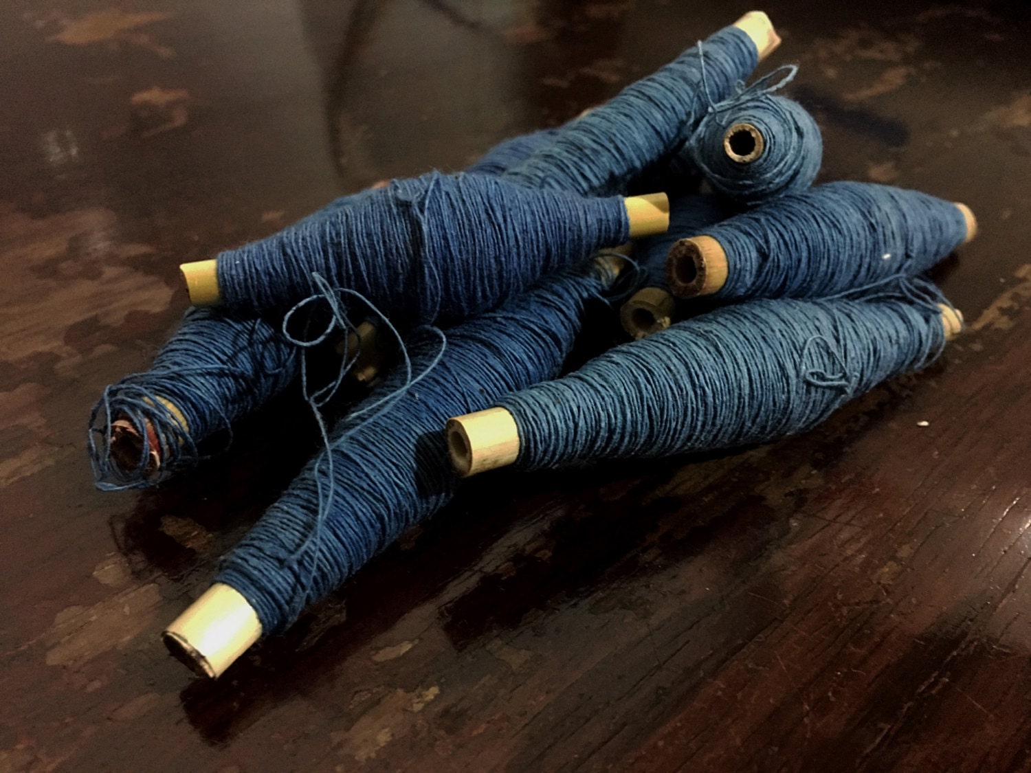 Shibori Indigo Cotton Thread/ Yarn Sashiko Blue dyed good