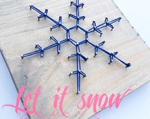 Unique snowflake string art related items | Etsy