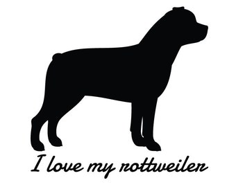 Rottweiler decal | Etsy