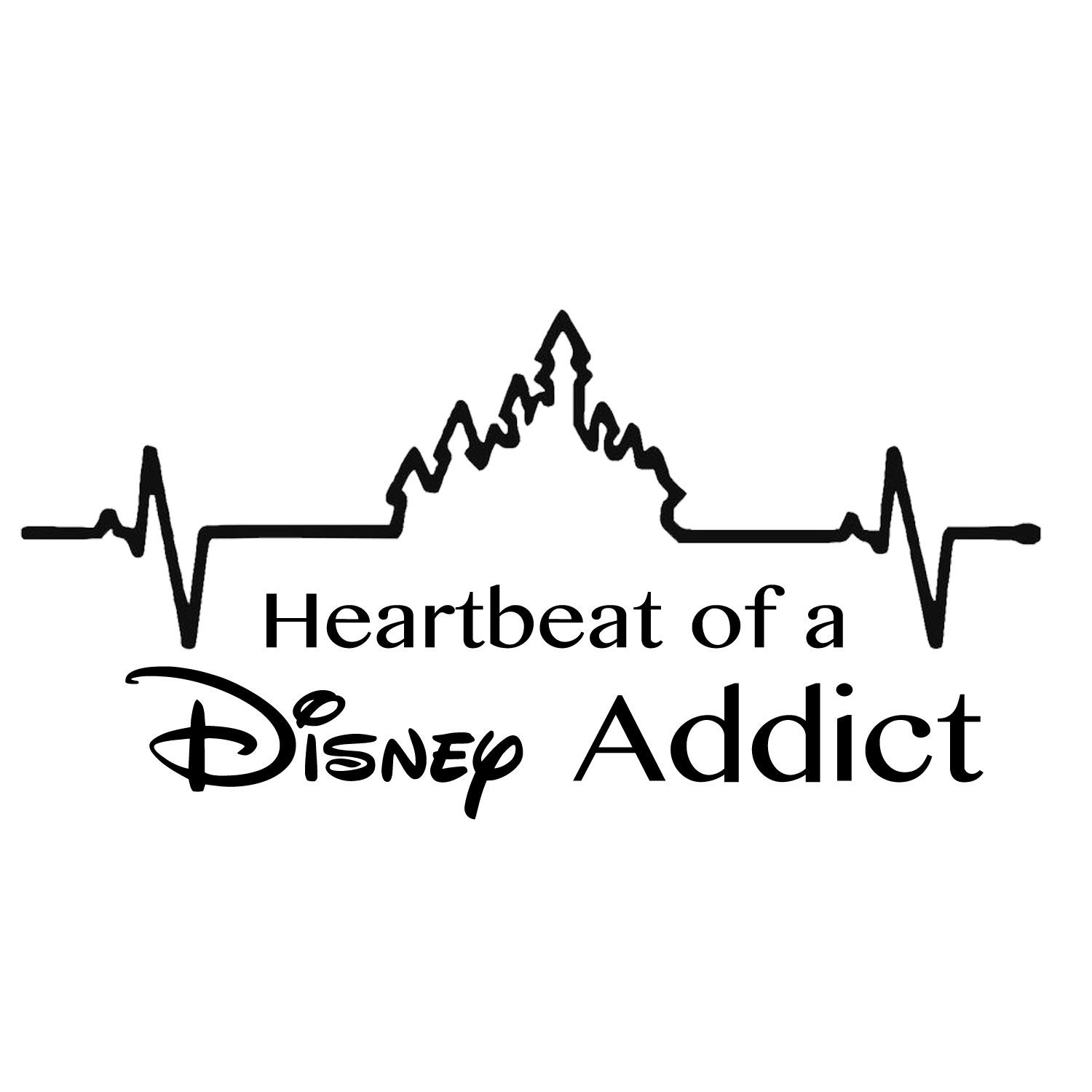 Heartbeat of a Disney Addict Decal Car by PrettyLittleCharmer