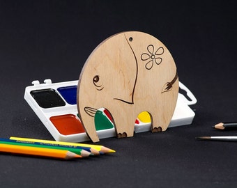 Laser cut elephant | Etsy