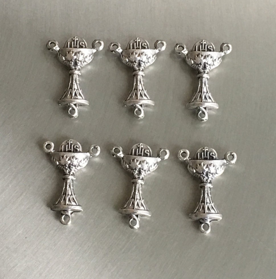 First Communion Chalice IHS Rosary Centers 3/4 by BeattitudesGifts