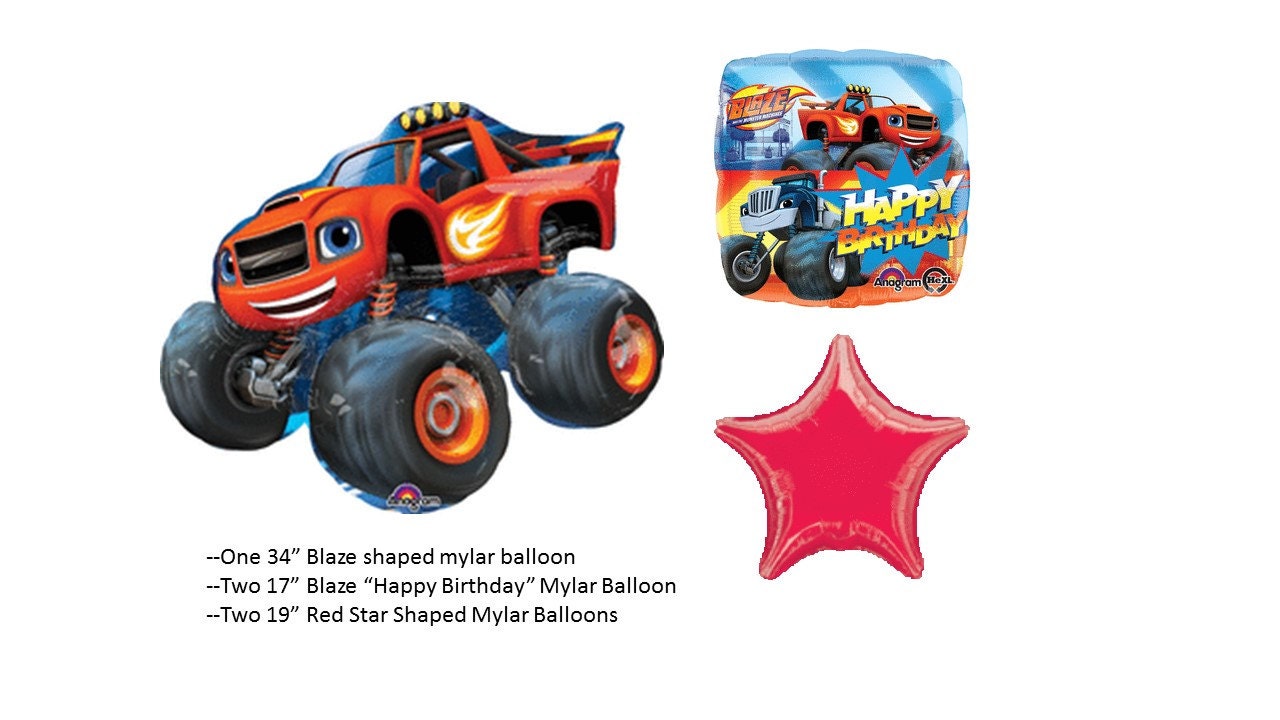 Blaze and the Monster Machines Balloon Set by JudysPartyShop