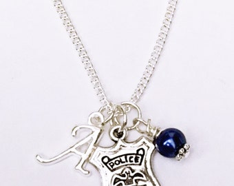 Police wife necklace | Etsy