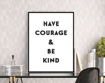 Unique courage poster related items | Etsy