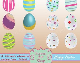 Happy easter clipart | Etsy
