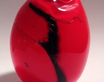 Red Glass Rose Long Stemmed Glass Flower Forever Untamed Rose