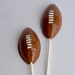Chocolate Football Lollipops 12 Football Chocolates