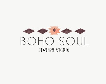 Boho logo design | Etsy