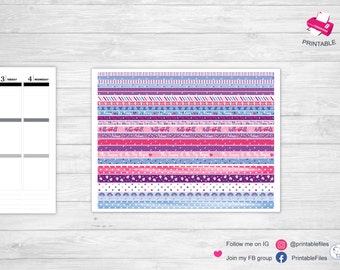 Printable washi tape | Etsy