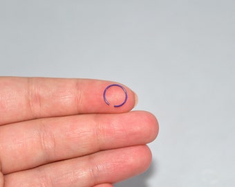 Purple nose stud | Etsy