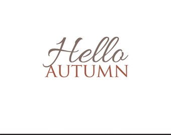 Hello fall svg | Etsy