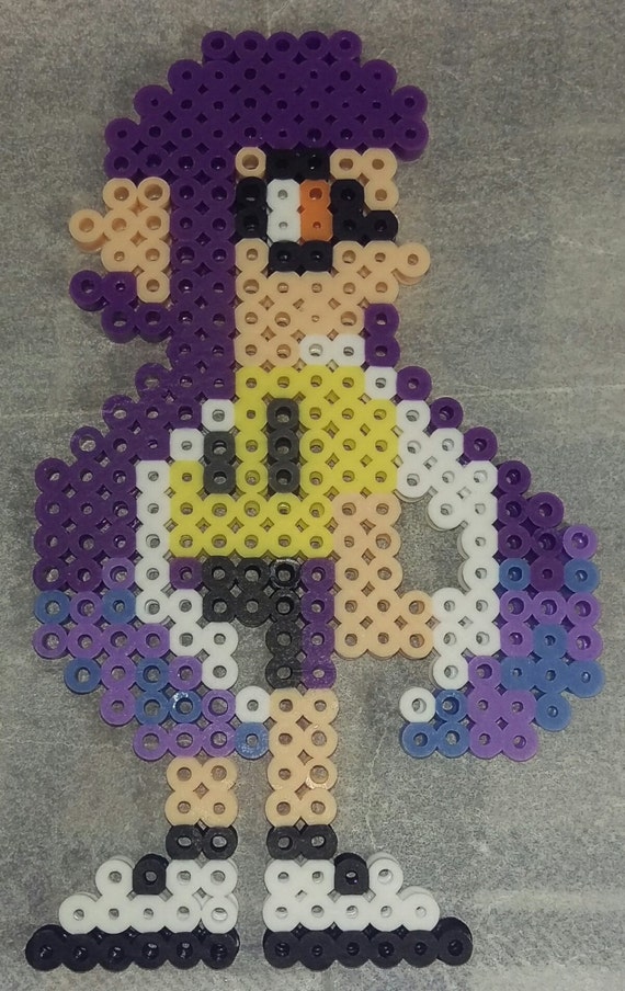Splatoon Inspired Inkling Girl Perler Bead Art by XYZPixelCrafts