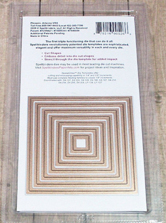 Spellbinders Nestabilities Classic Squares Large New Cut