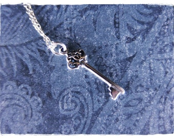 Crown key necklace | Etsy