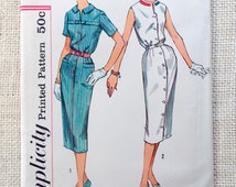 Unique notched collar dress related items | Etsy