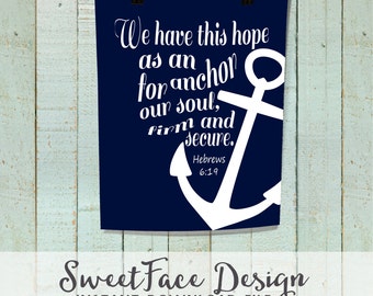 Unique nautical scripture related items | Etsy