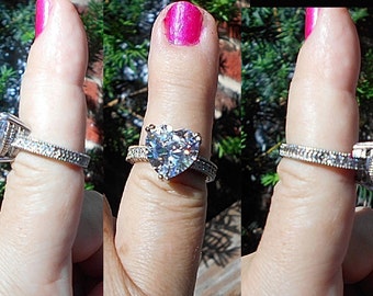 Fake engagement ring | Etsy