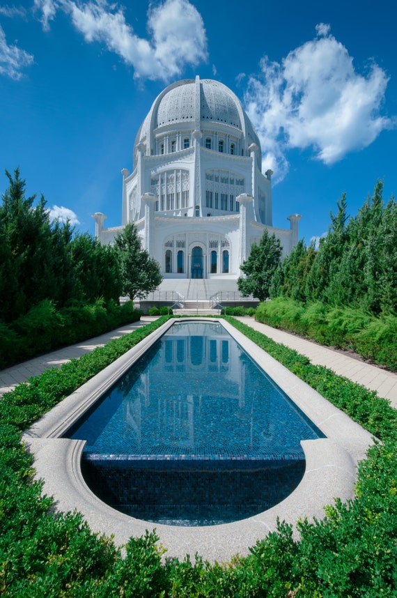 Baha'i Temple Evanston Illinois Architectural by TypeSetPrints