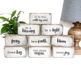 Scripture Bookends/ Concrete Bookends/ Joshua by blessingandlight