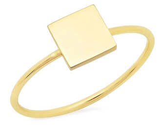 Geometric shape ring | Etsy