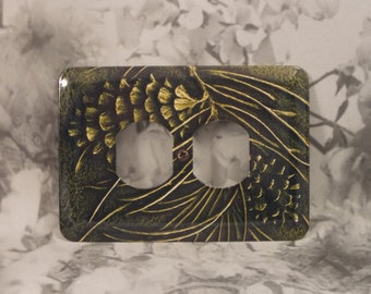 Rustic outlet cover | Etsy