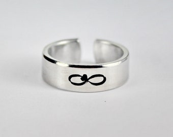 Infinity symbol ring | Etsy