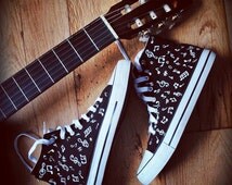 Unique music note shoes related items | Etsy