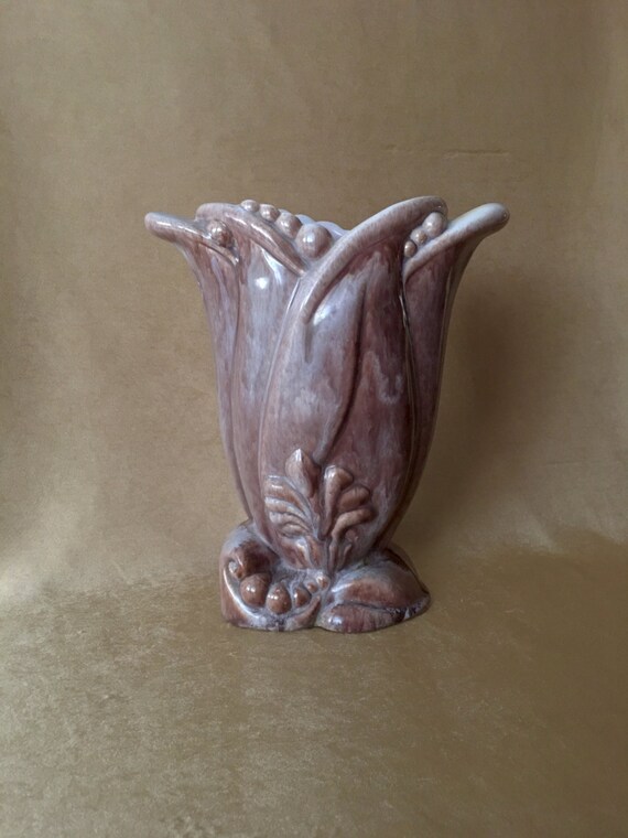 Gonder Pottery Art Deco Vase 50s USA Pottery Unique Mid