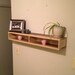 Floating Shelf with divider wood shelf rustic by SheltonWoodworks