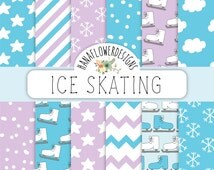 Popular items for ice skating pattern on Etsy