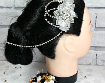 Bridal forehead band | Etsy