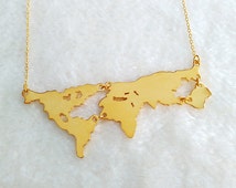Unique country necklace related items | Etsy