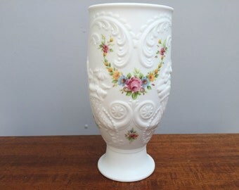 White porcelain vase | Etsy