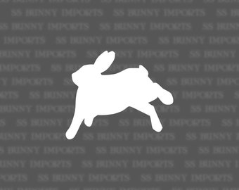 Rabbit-themed decals stickers & aluminum signs by SSBunnyImports