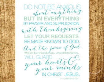 Philippians 4 6 | Etsy