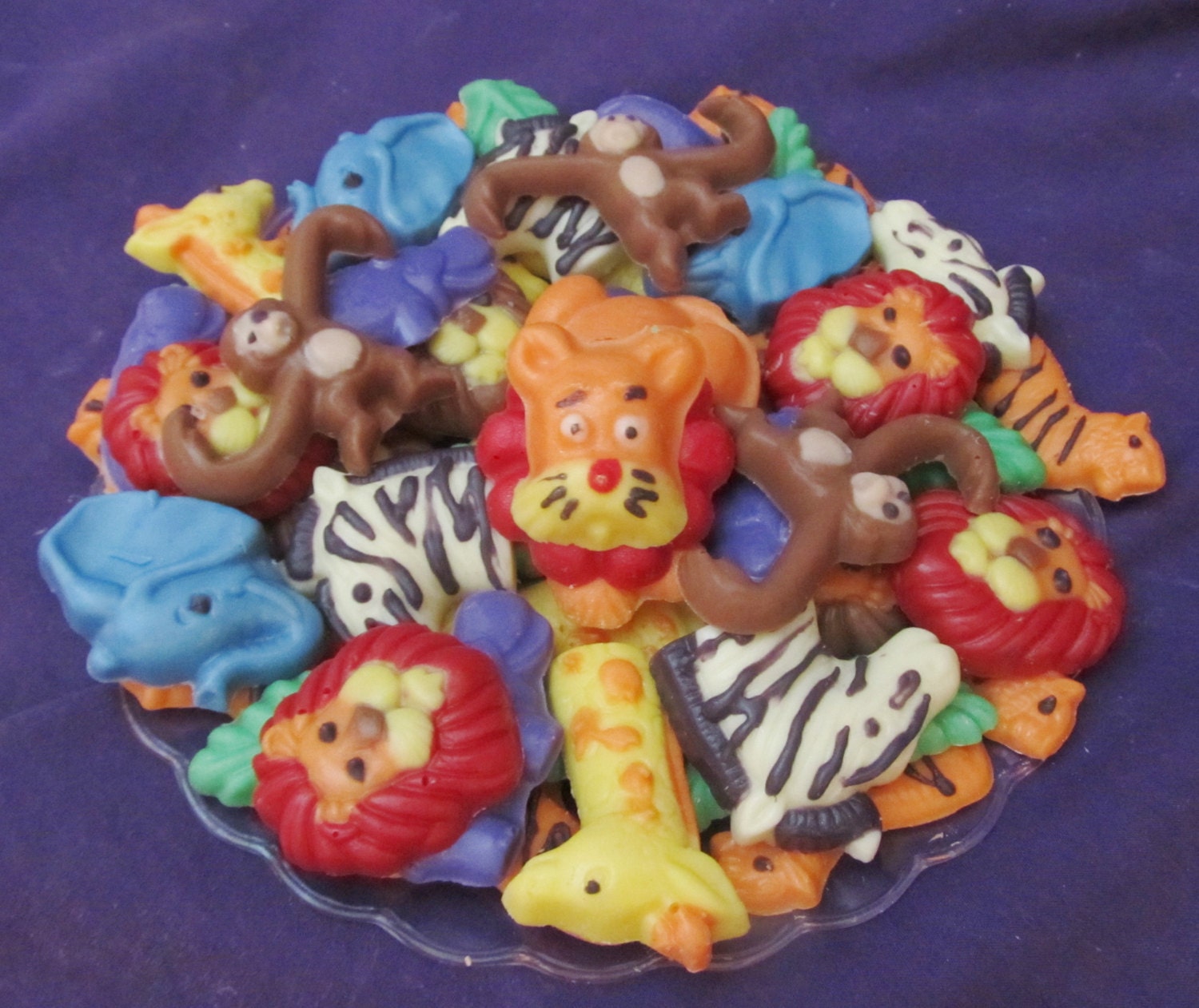 Jungle Animals chocolates candy tray