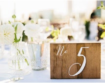 Popular items for wood table number on Etsy
