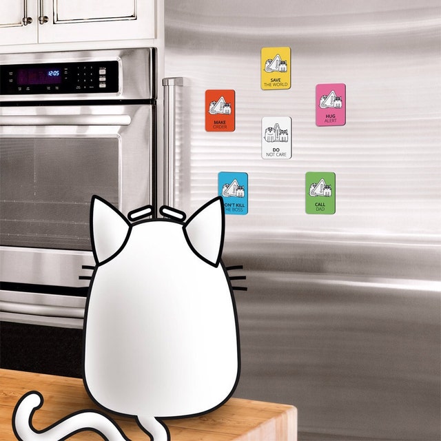 Double-sided reminder fridge magnets by ReminderMagnet on Etsy